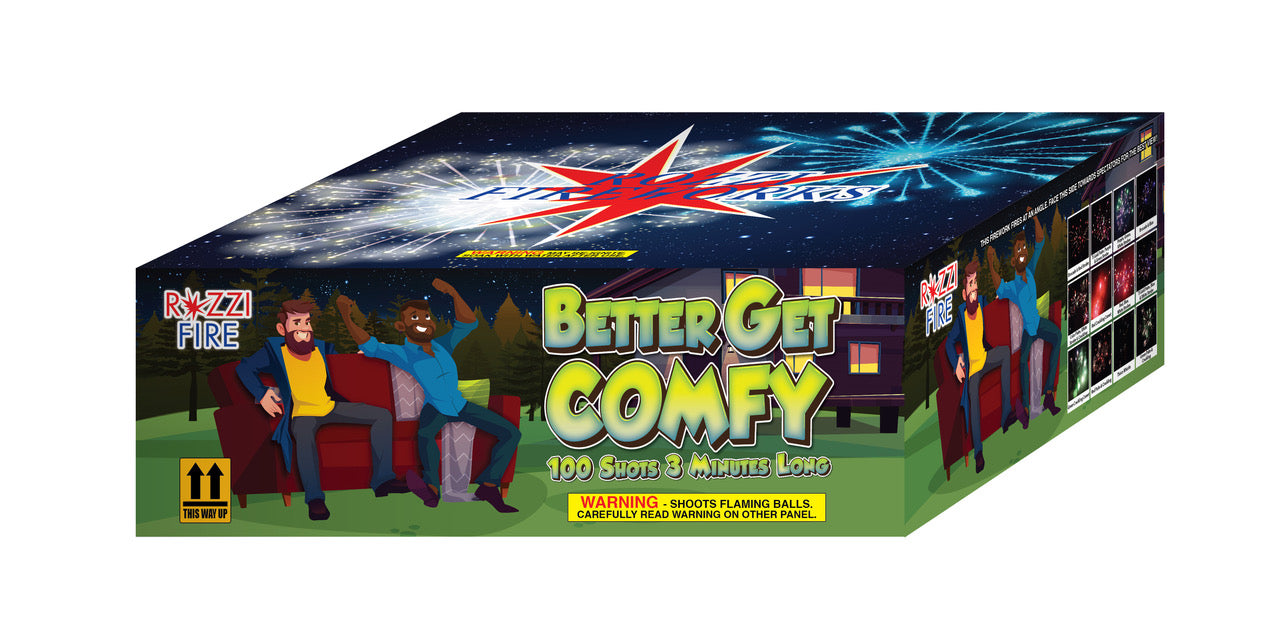Better Get Comfy – Rozzi Backyard Fireworks